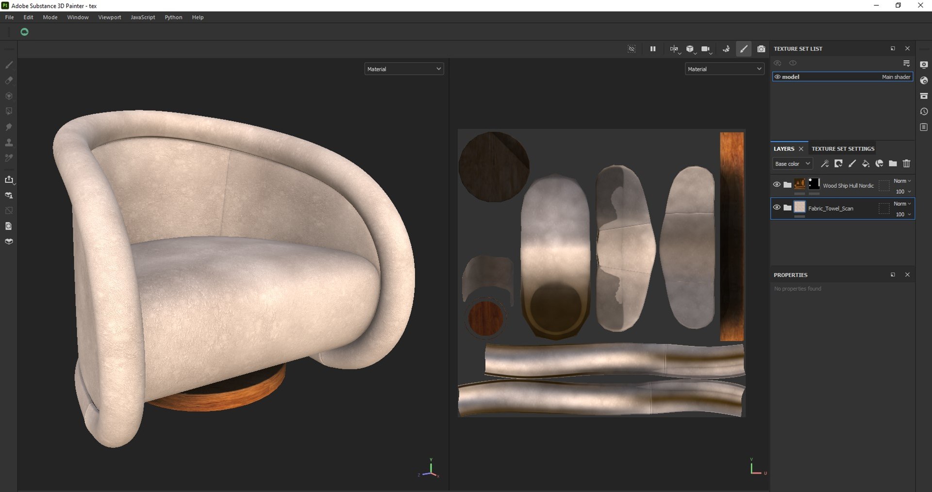 Modern Moucle Swivel Armchair 3d Model 3D - TurboSquid 2368723