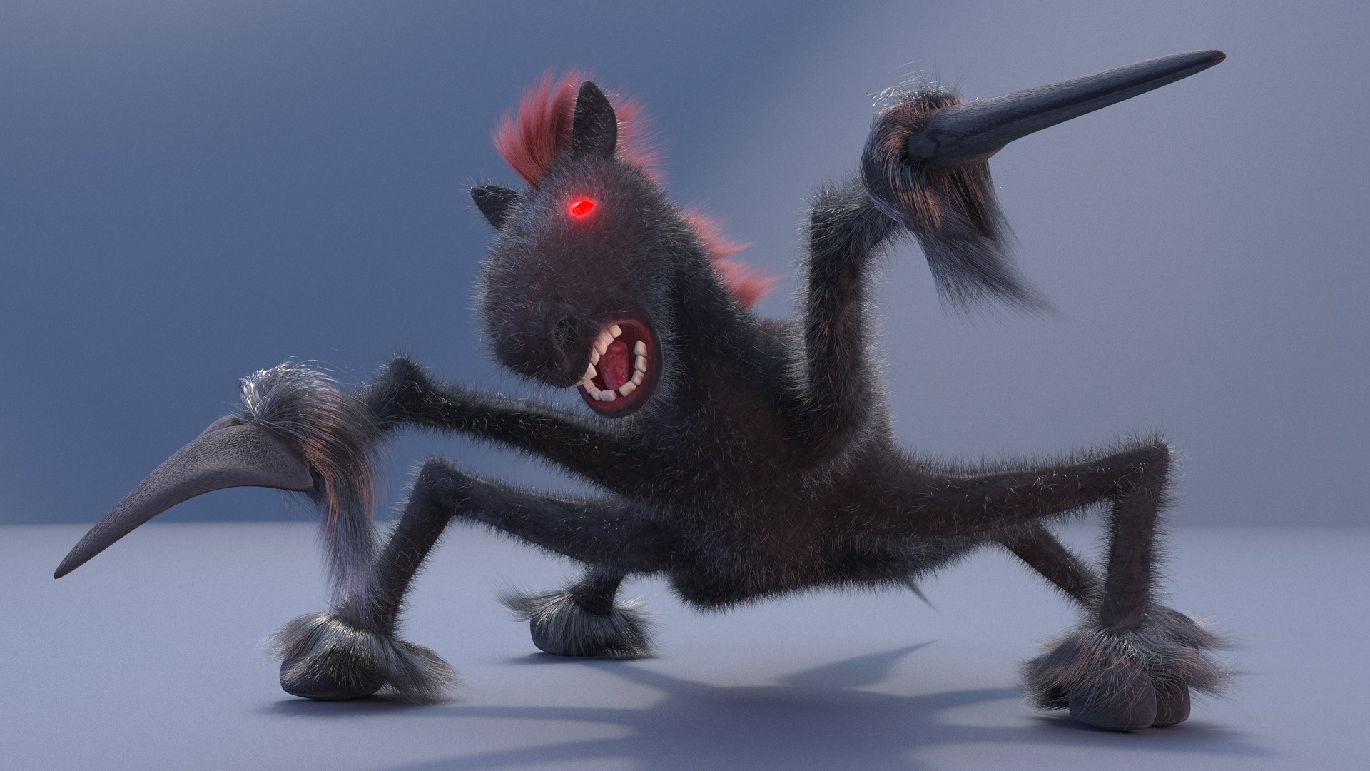 Free 3D Horse Spider - TurboSquid 1940013