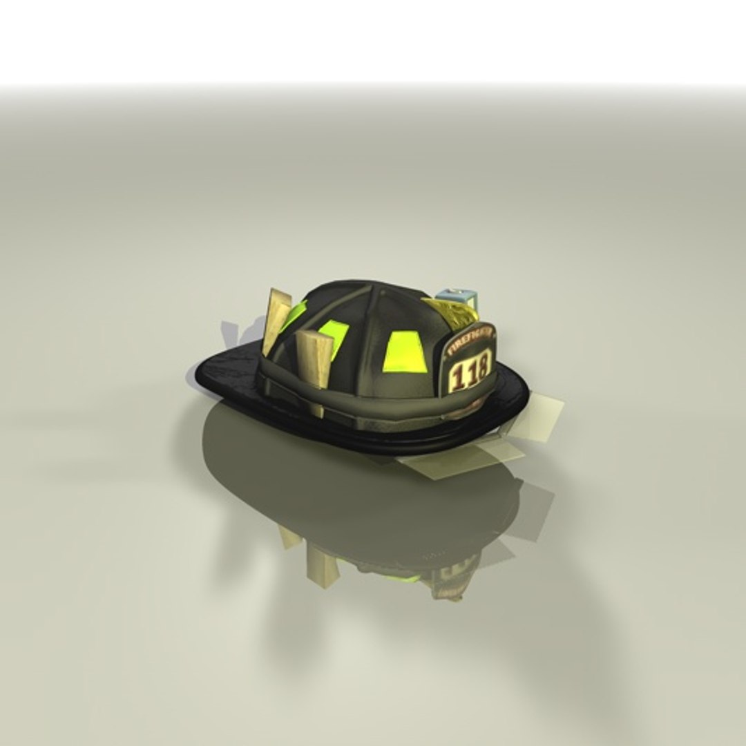 3d model helmet firefighter