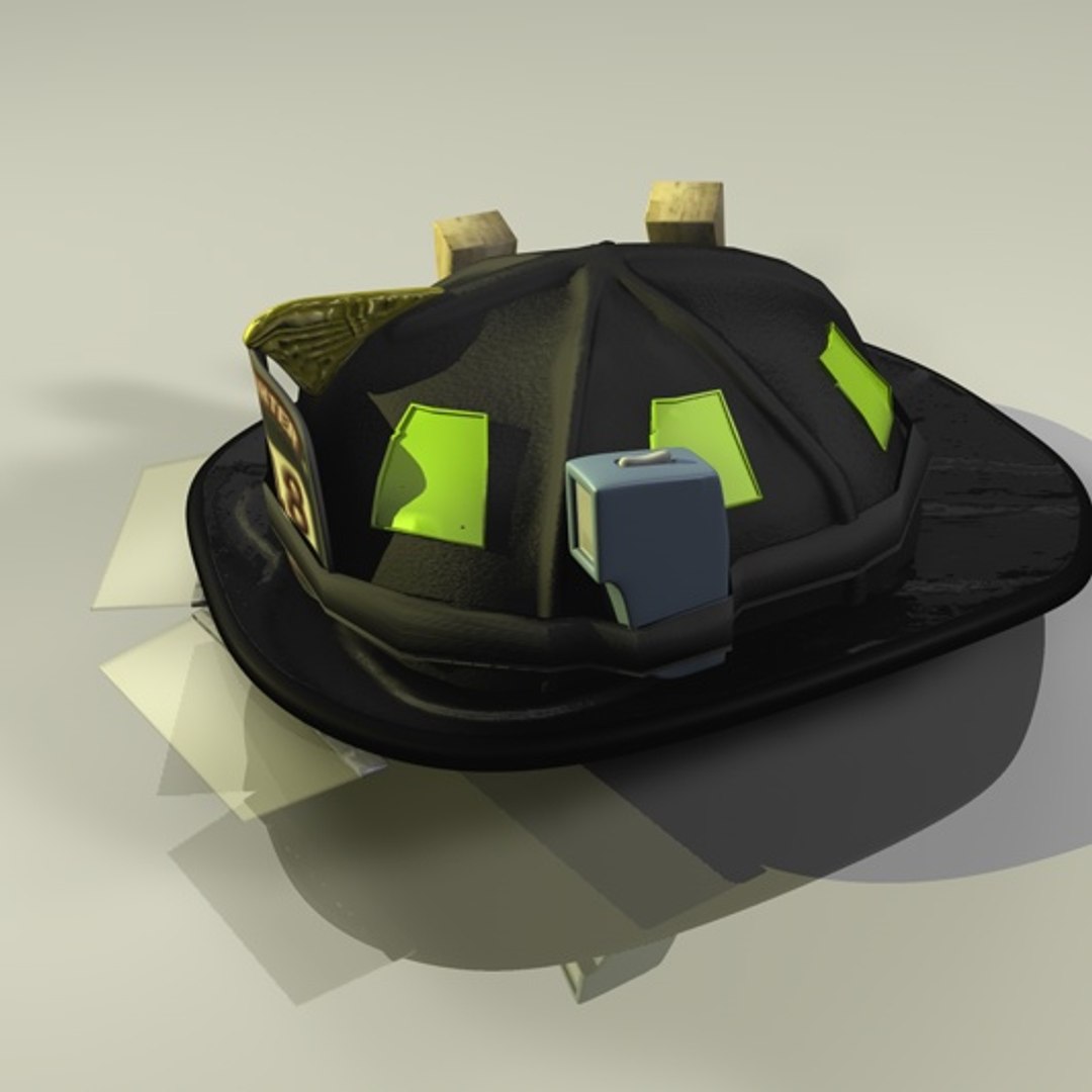 3d model helmet firefighter