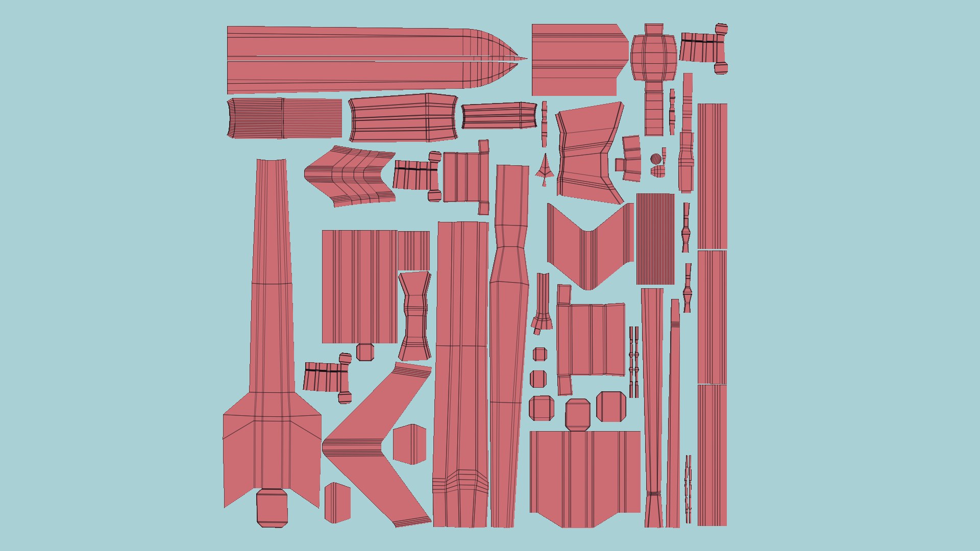3D SciFi Sniper Gunblade A10 Desert Camouflage - Fiction Weaponry model ...