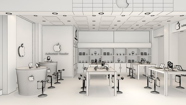 Apple Store Interior 01 3D - TurboSquid 1723692
