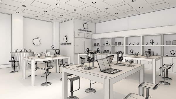Apple Store Interior 01 3D - TurboSquid 1723692
