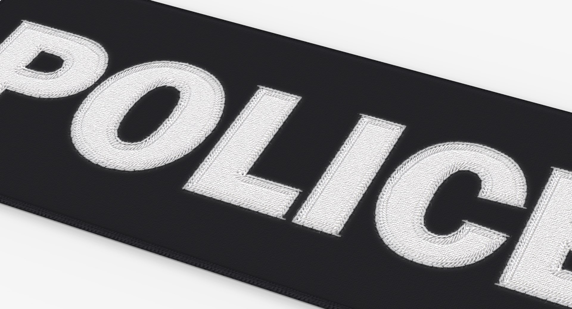 Police Shield Patch Embroidered 3D Model - TurboSquid 1356599