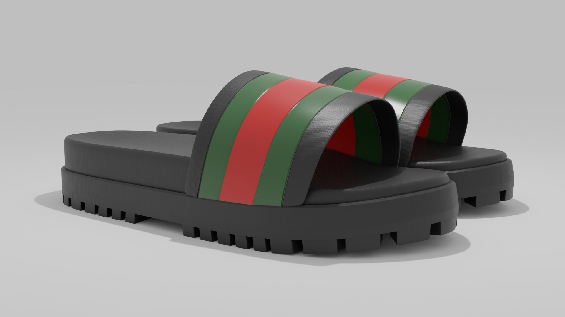 Slide Sandal 3d model 3D model - TurboSquid 2043988