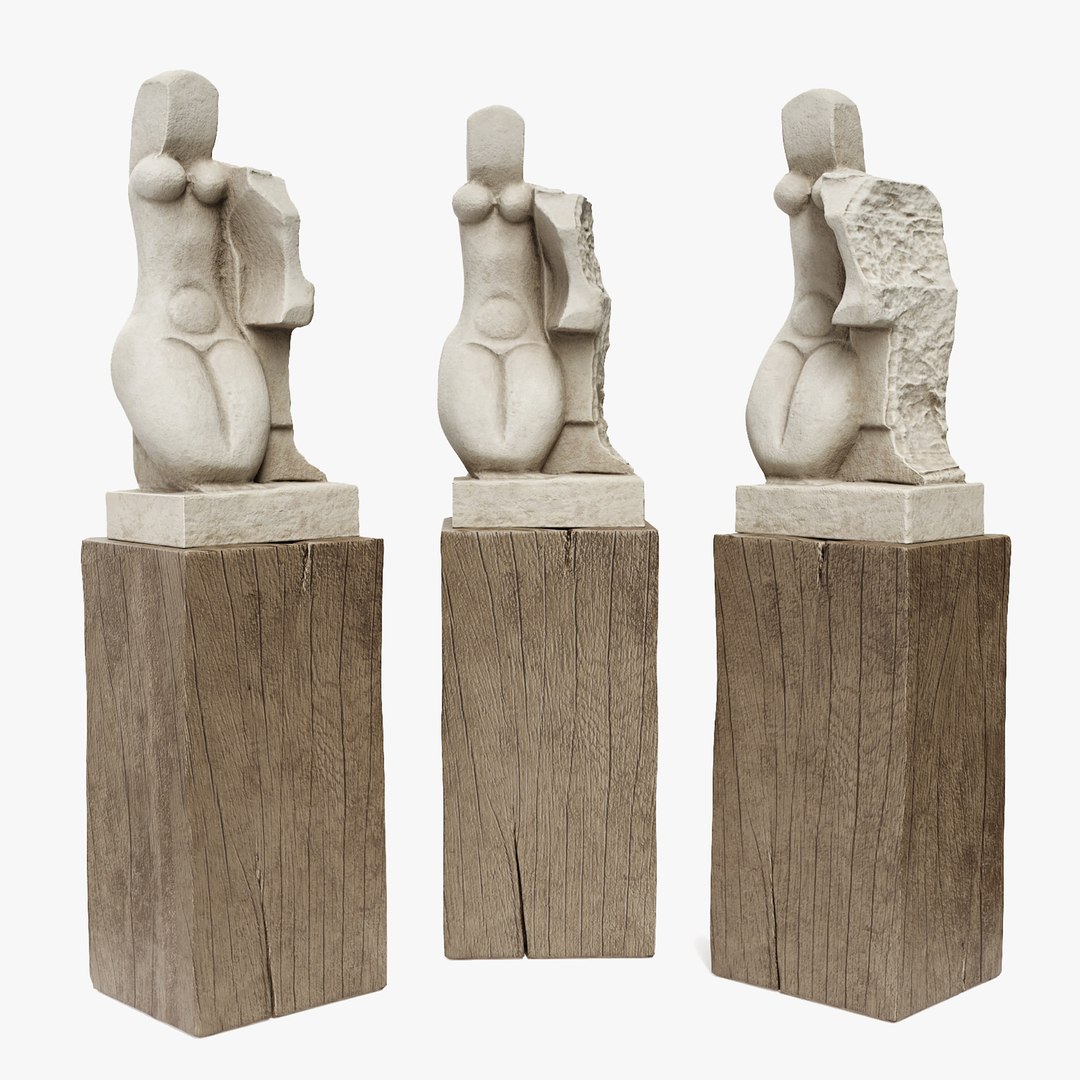 Cubist Woman figure 3D model - TurboSquid 2102402