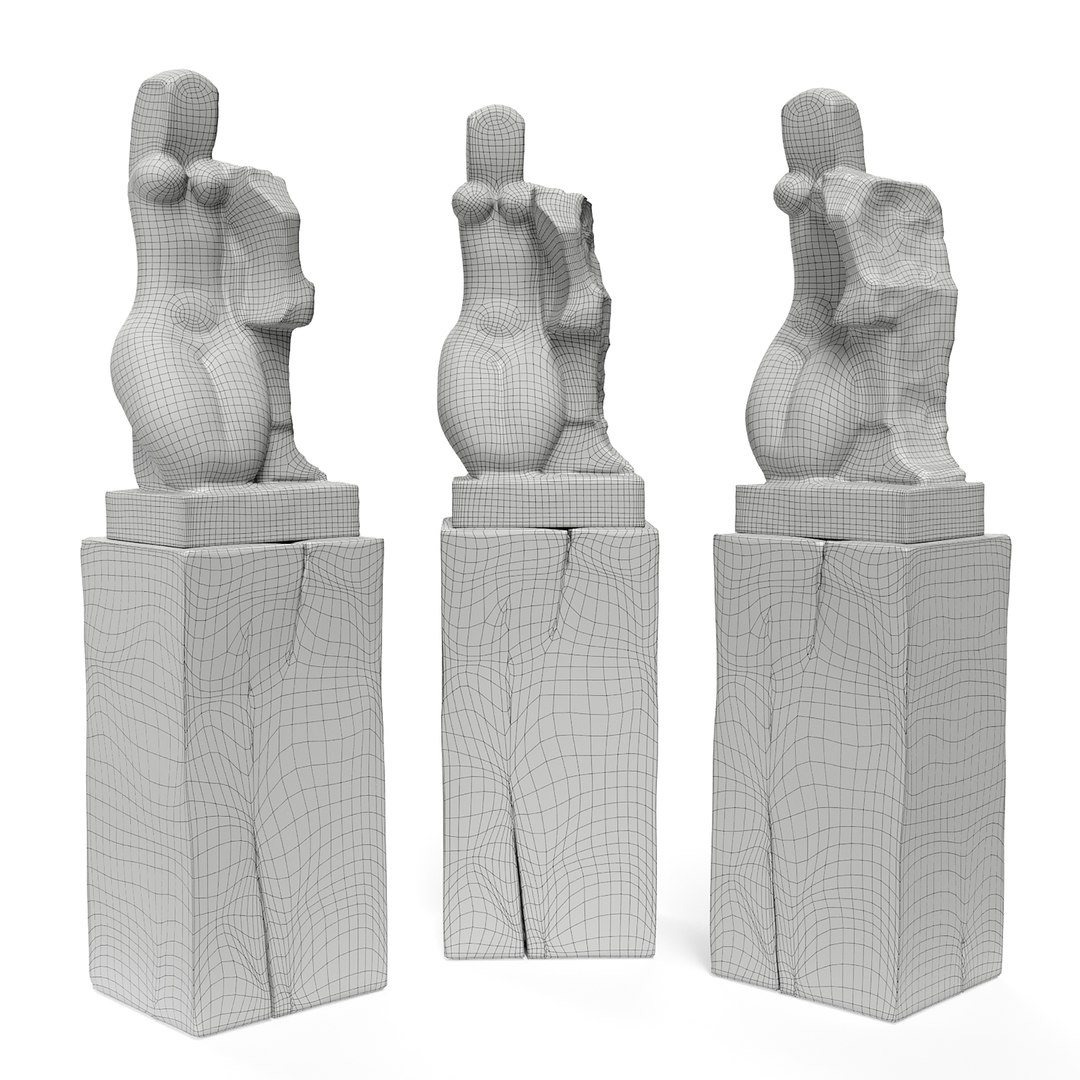 Cubist Woman Figure 3D Model - TurboSquid 2102402