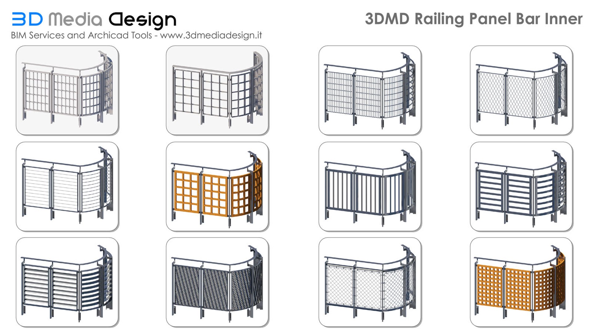 3D Model Archicad Railing - TurboSquid 1163287