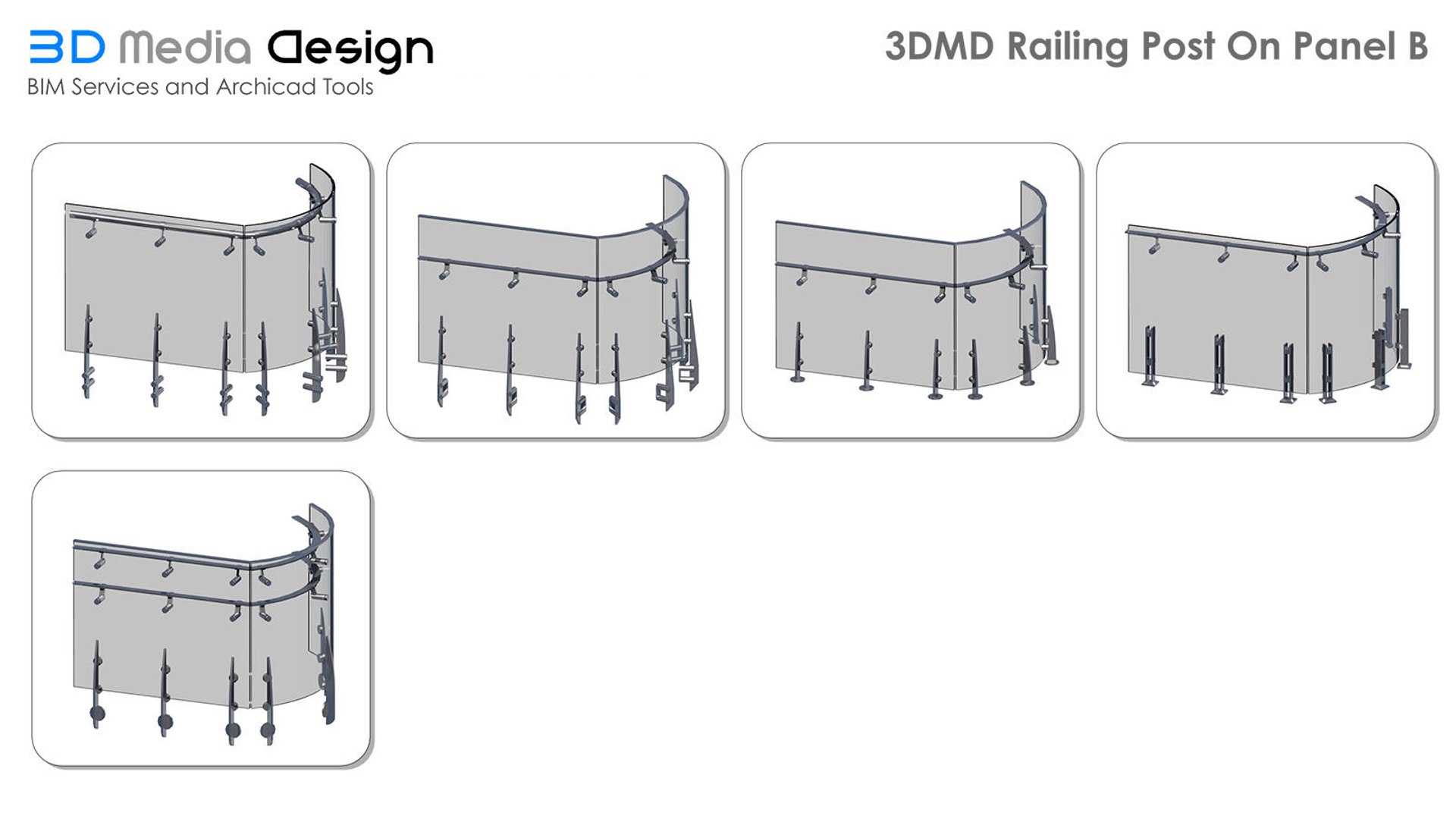 3D Model Archicad Railing - TurboSquid 1163287