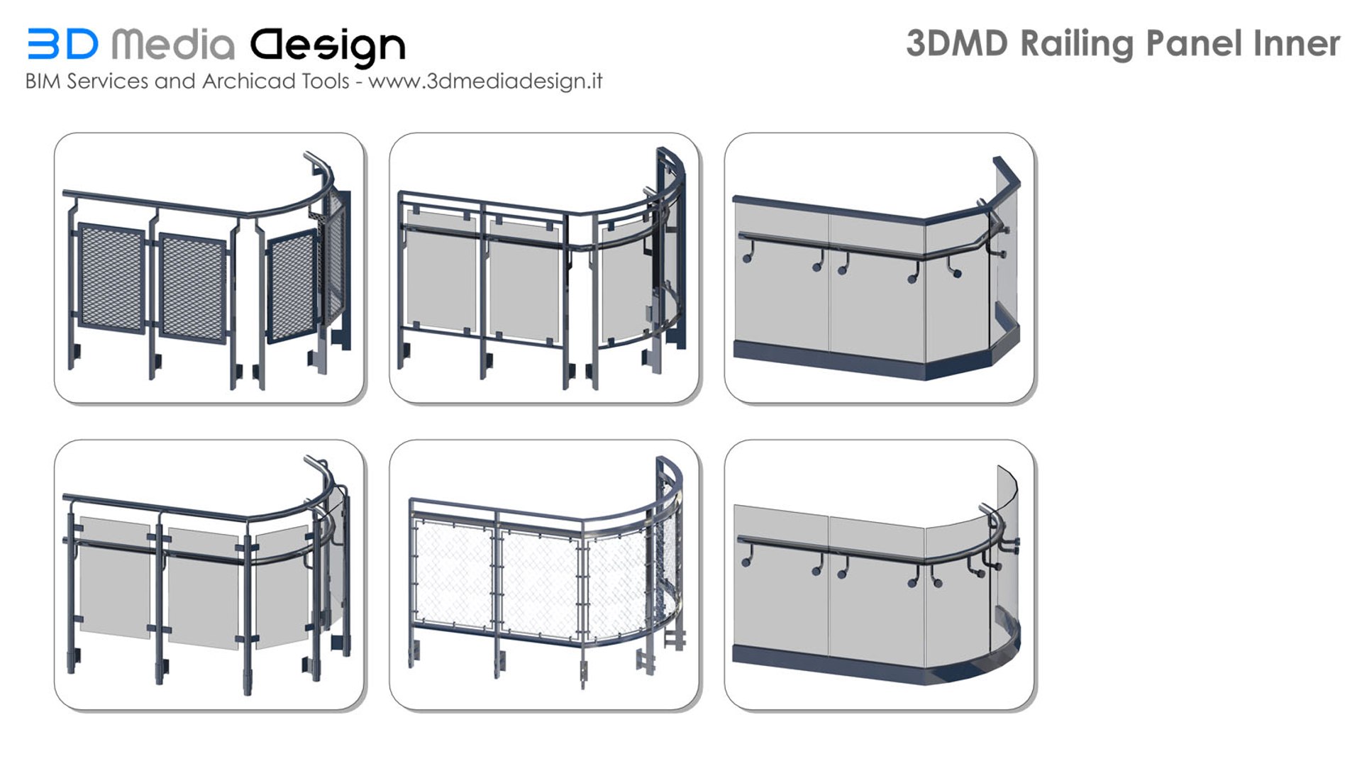 3D Model Archicad Railing - TurboSquid 1163287