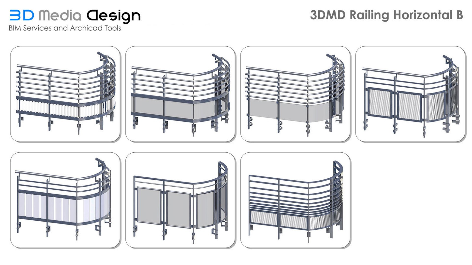3D Model Archicad Railing - TurboSquid 1163287