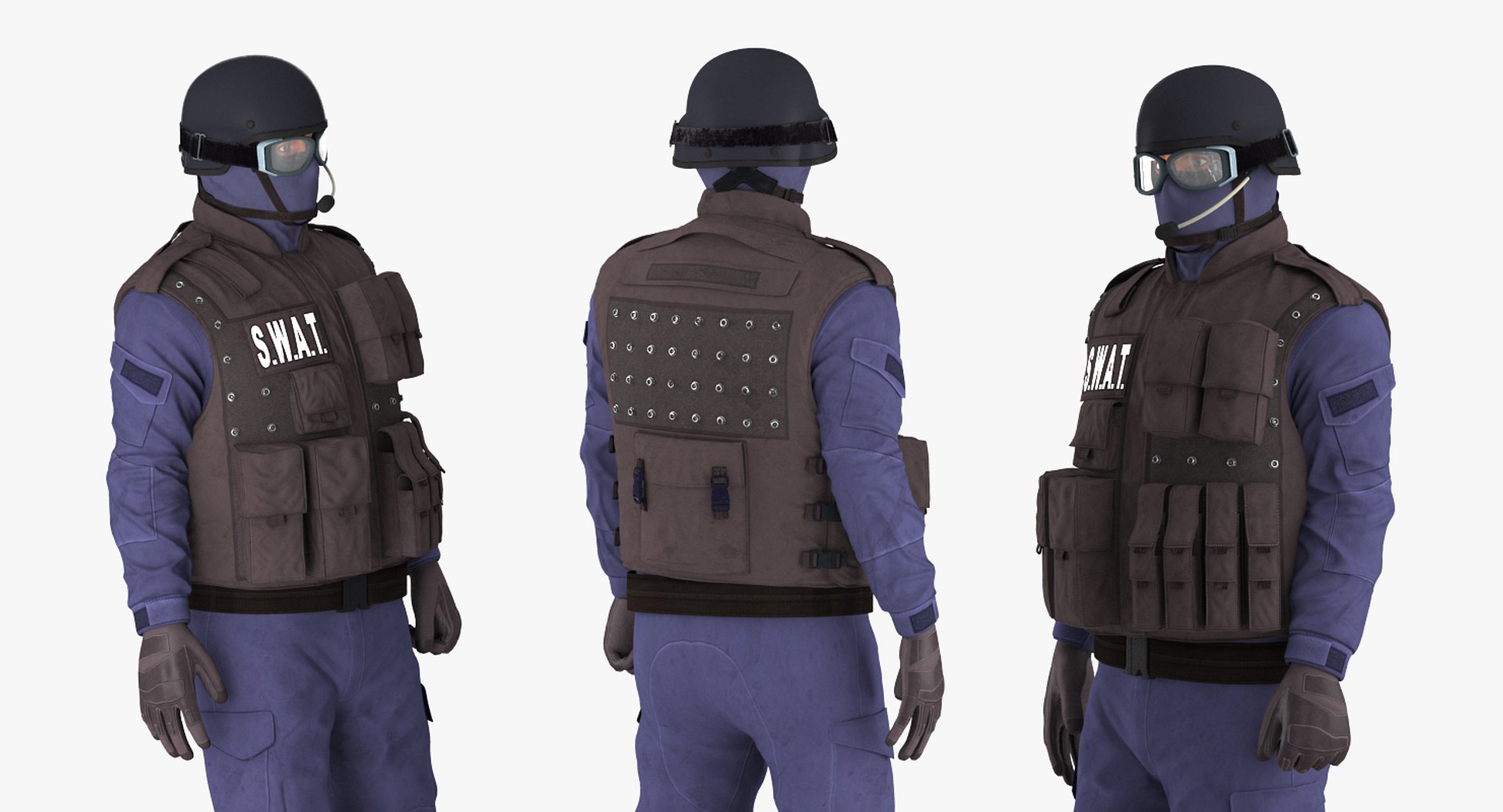 Max Swat Policeman 2 Rigged
