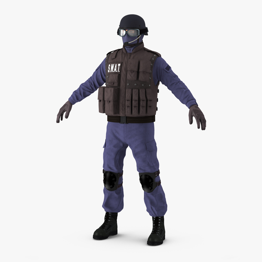 Max Swat Policeman 2 Rigged