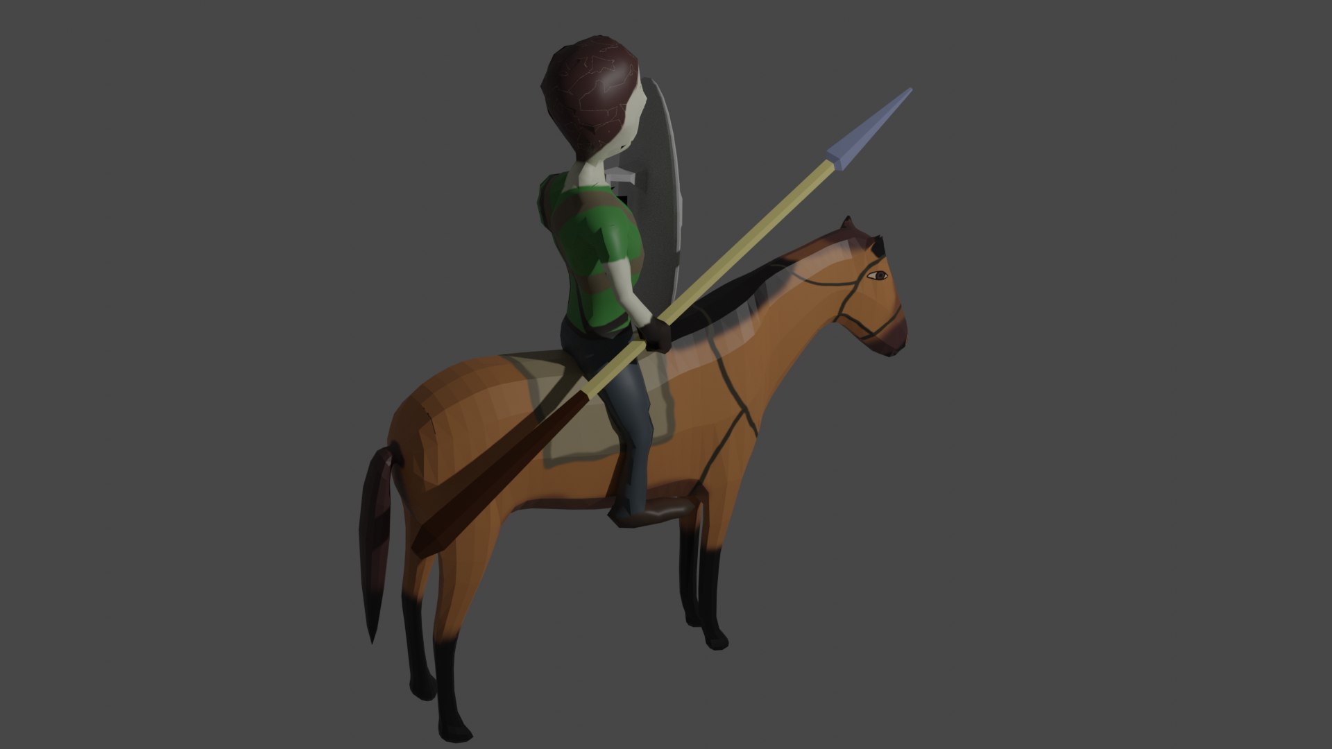 Light Cavalry Character Lowpoly 3D Model - TurboSquid 1969923