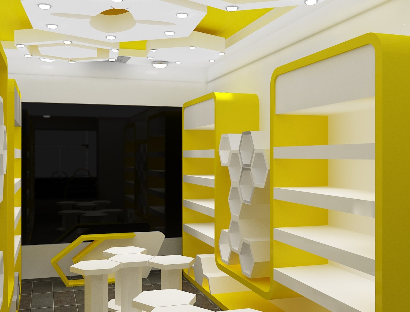 3D interior shop market - TurboSquid 1165798