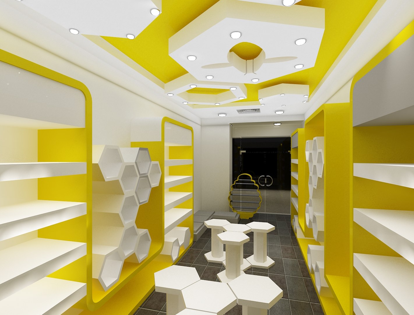 3D interior shop market - TurboSquid 1165798