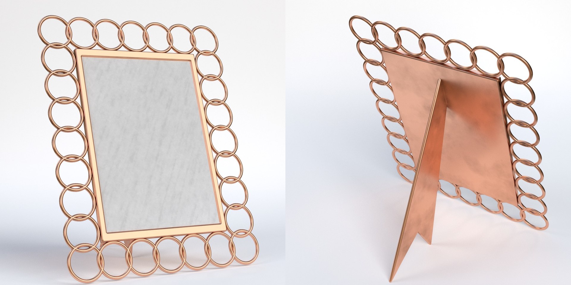 photo picture frame copper 3ds