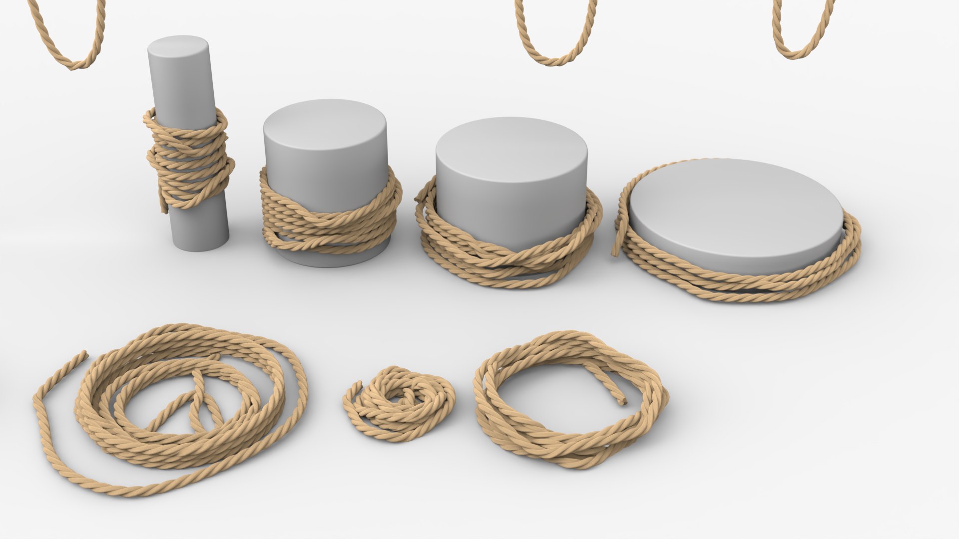 3D Rope Collection Model - TurboSquid 1967778