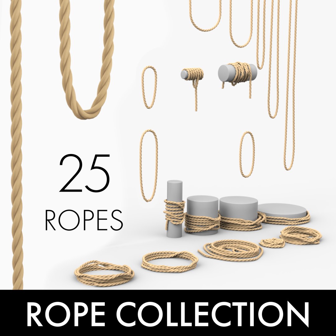 3D Rope Collection Model - TurboSquid 1967778