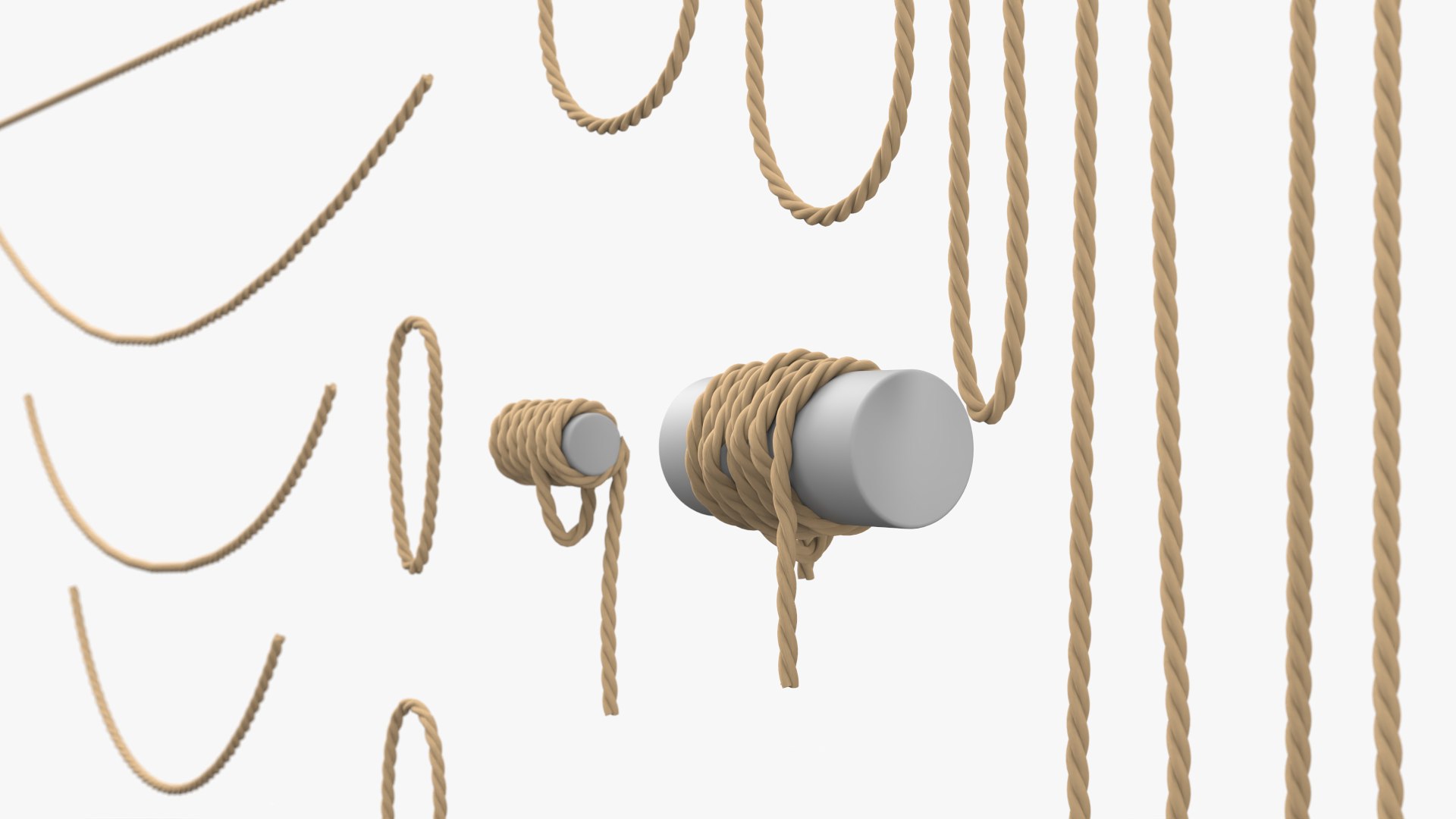 3D Rope Collection Model - TurboSquid 1967778