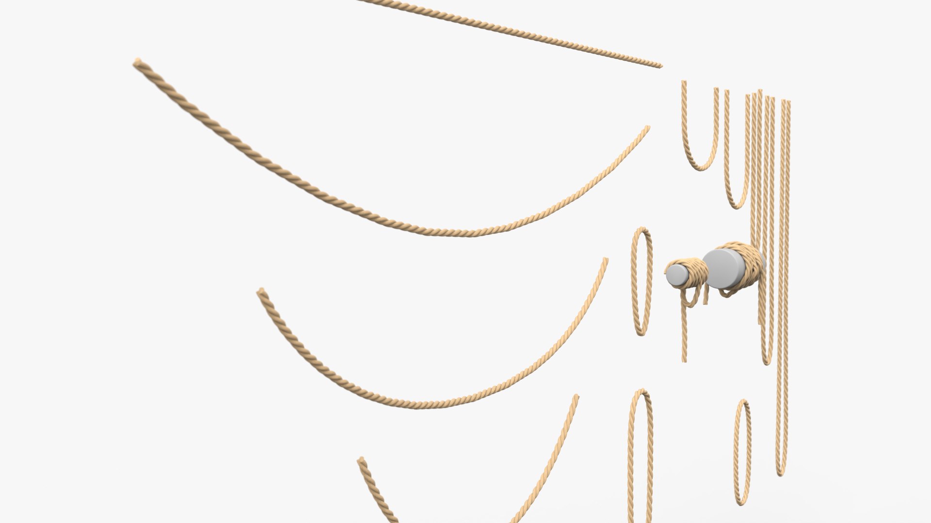 3D Rope Collection Model - TurboSquid 1967778