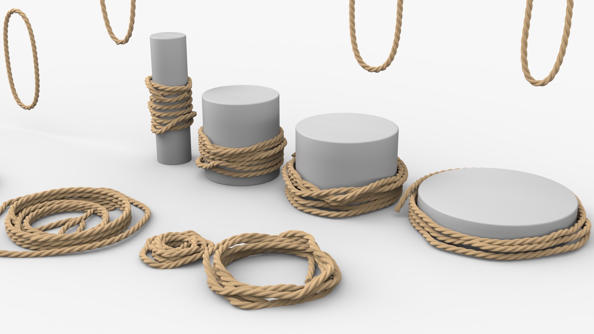 3D Rope Collection Model - TurboSquid 1967778