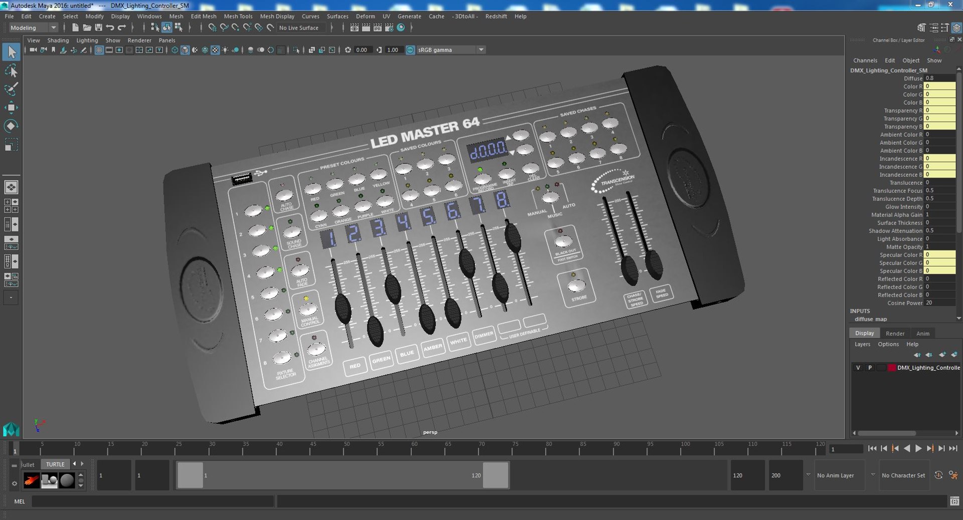 DMX Lighting Controller ON 3D Model - TurboSquid 1856490
