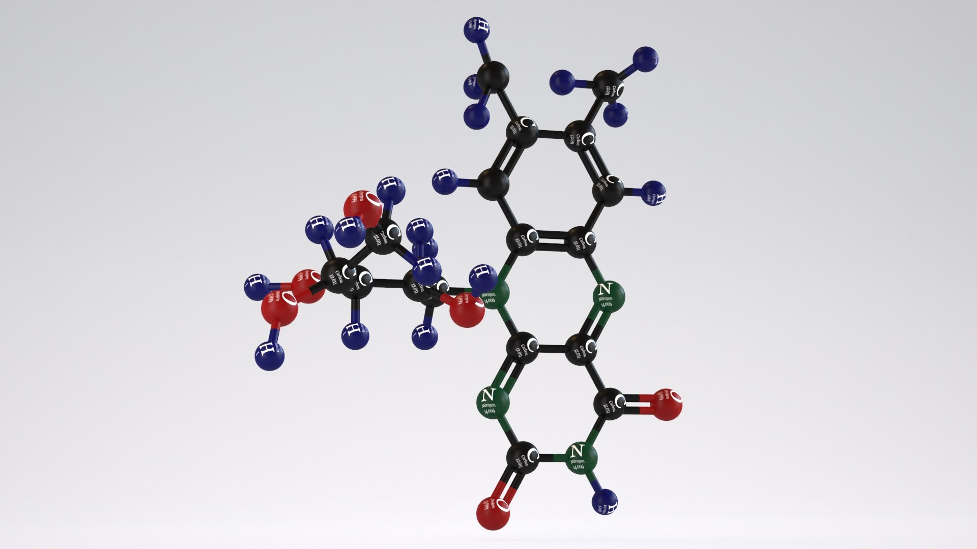3D model vitamin b2-molecular - TurboSquid 1509601