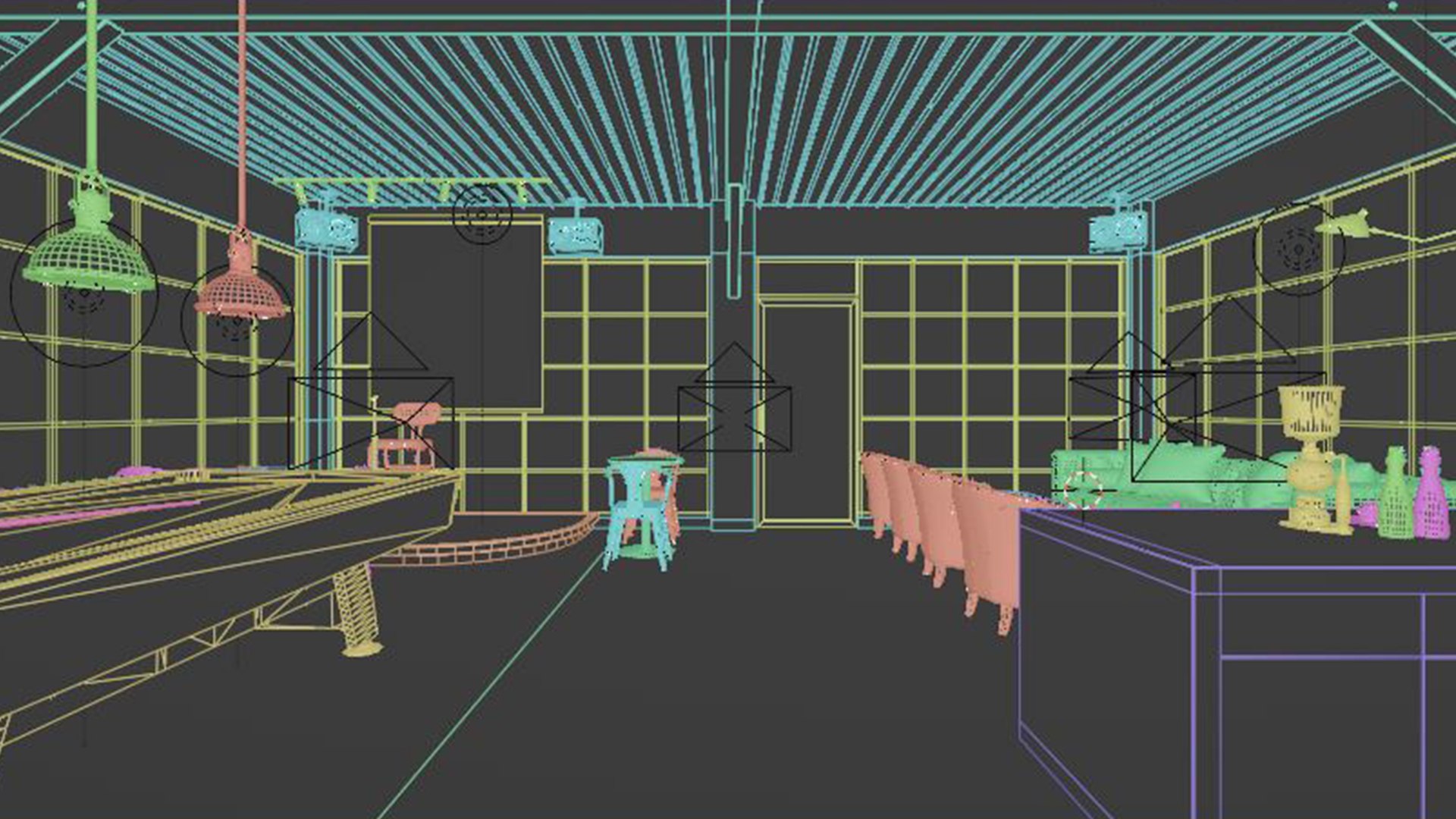 3D Model Coffeeshop Lounge Rooftop Blender Obj Fbx - TurboSquid 1875297