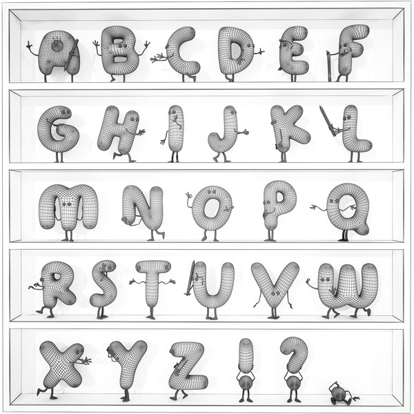 cartoon alphabet max