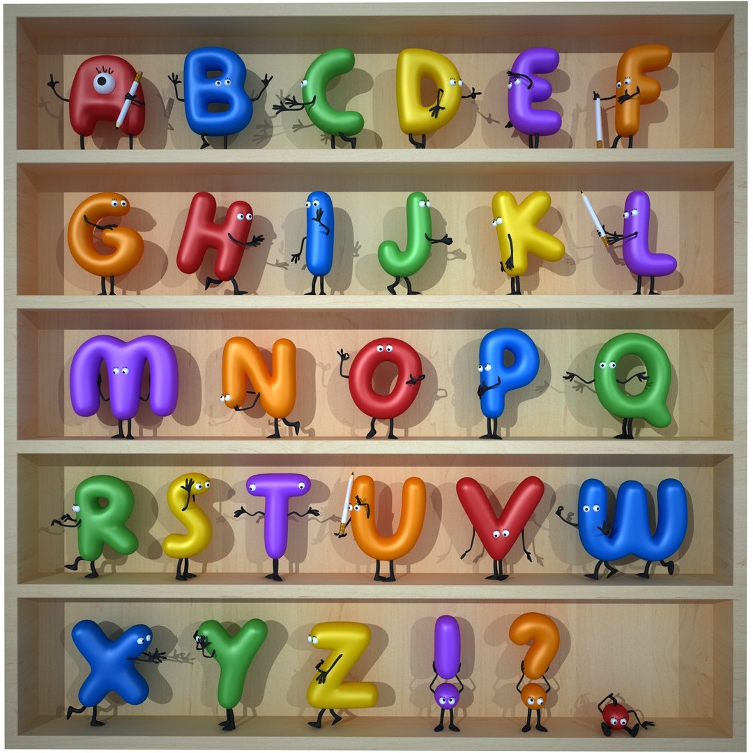 Cartoon Alphabet Max