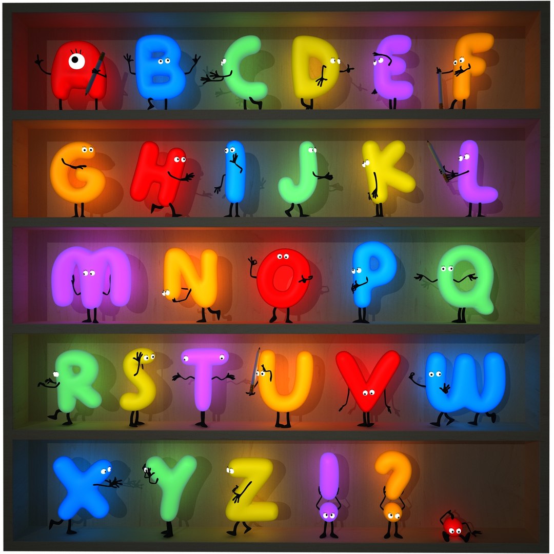 Cartoon Alphabet Max
