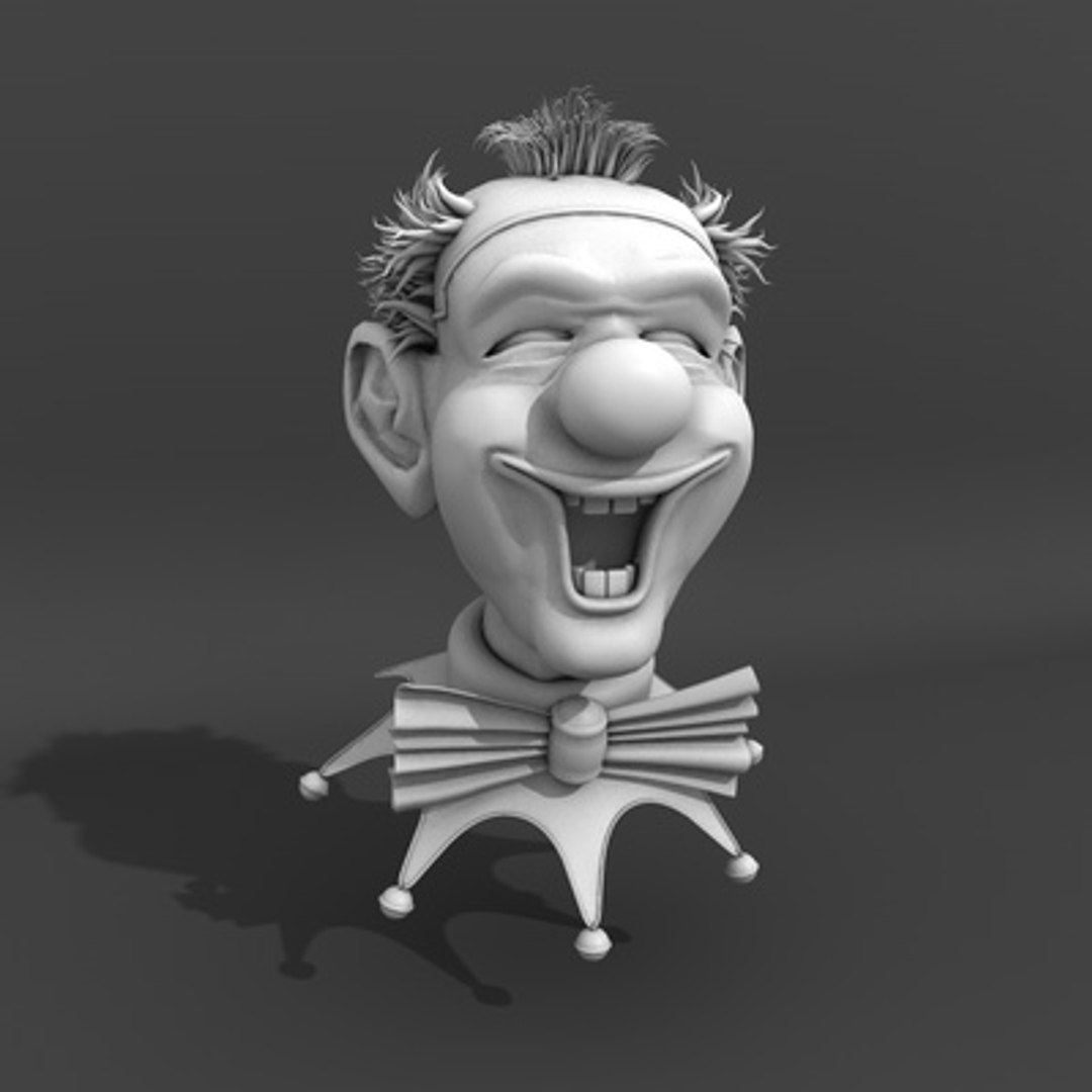 3d Clown Head