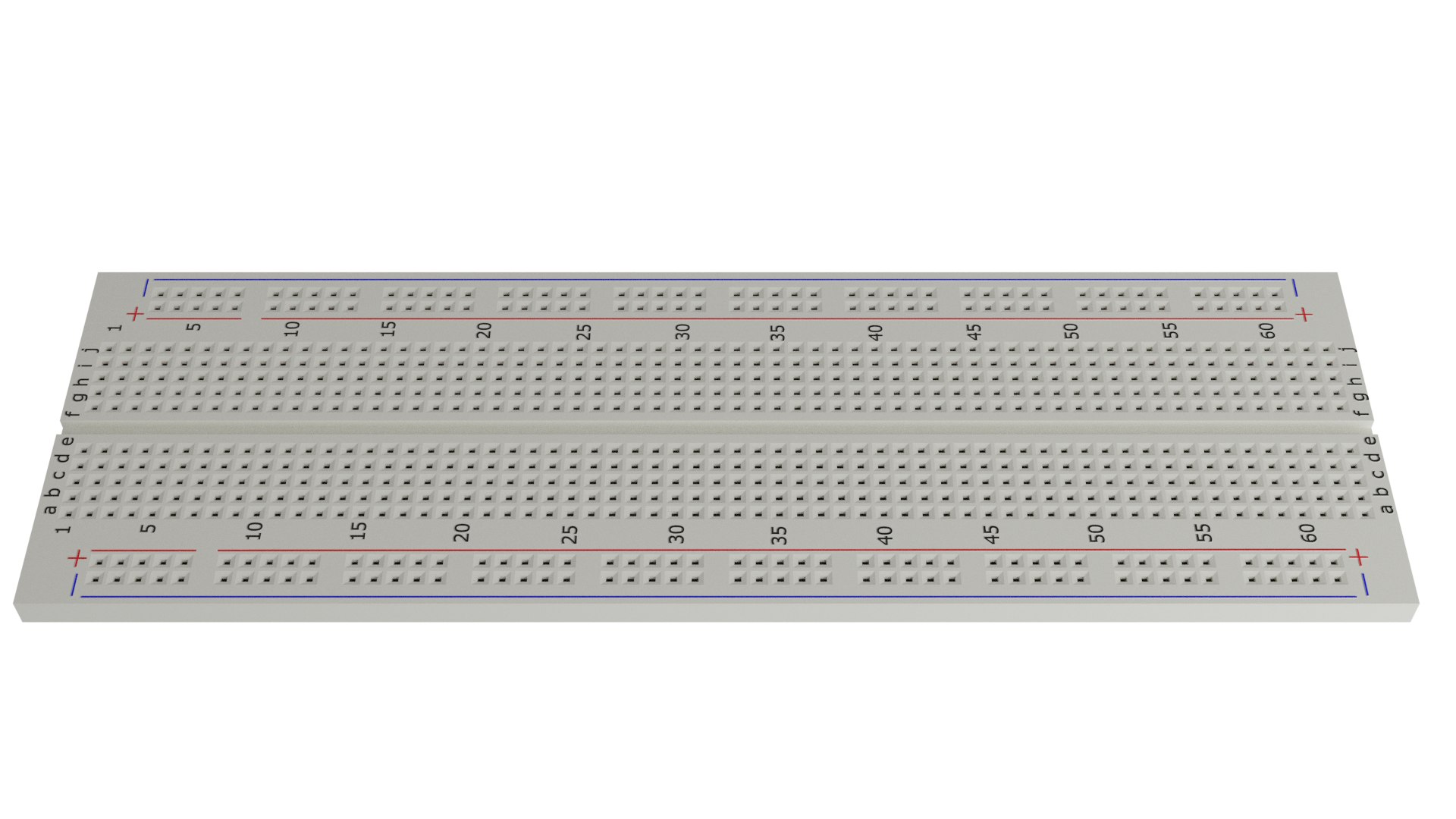 3D Breadboard Protoboard - TurboSquid 1486150