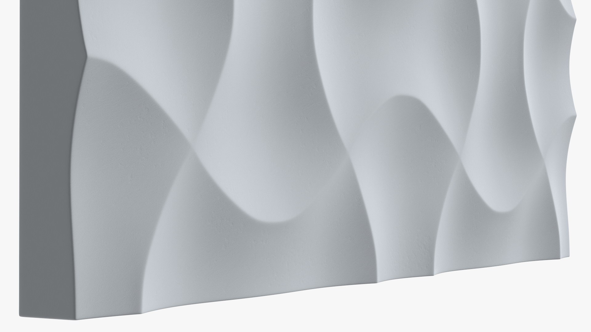 3D Wall Panel Wave Ceramic 3D Model - TurboSquid 1907990