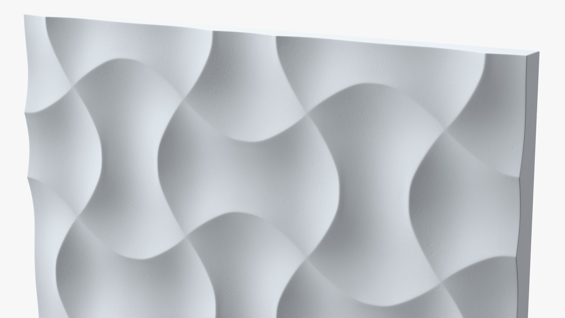 3D Wall Panel Wave Ceramic 3D Model - TurboSquid 1907990