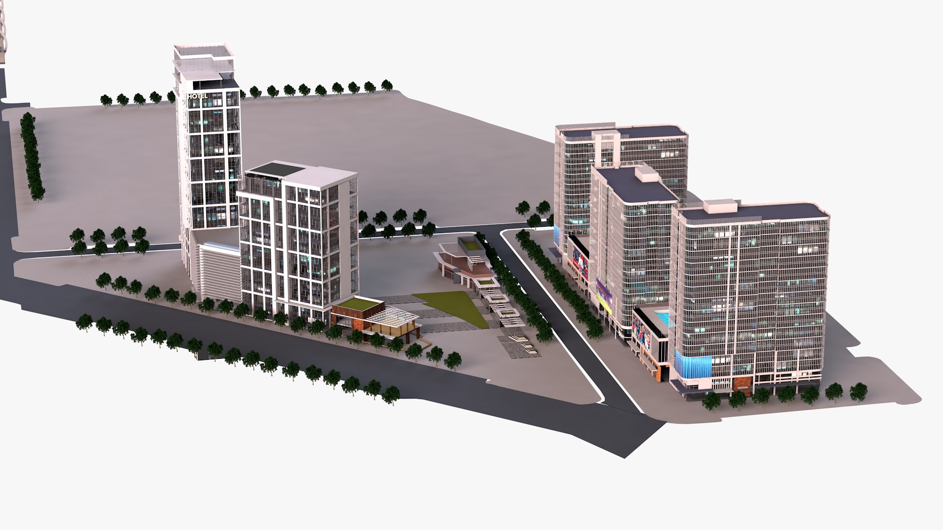 3D City Buildings - TurboSquid 2061661