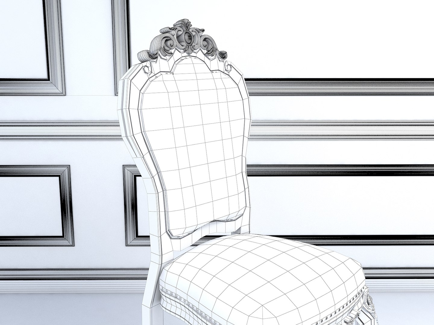 Classic European Style Dining Table And Chairs 12 3D Model - TurboSquid ...