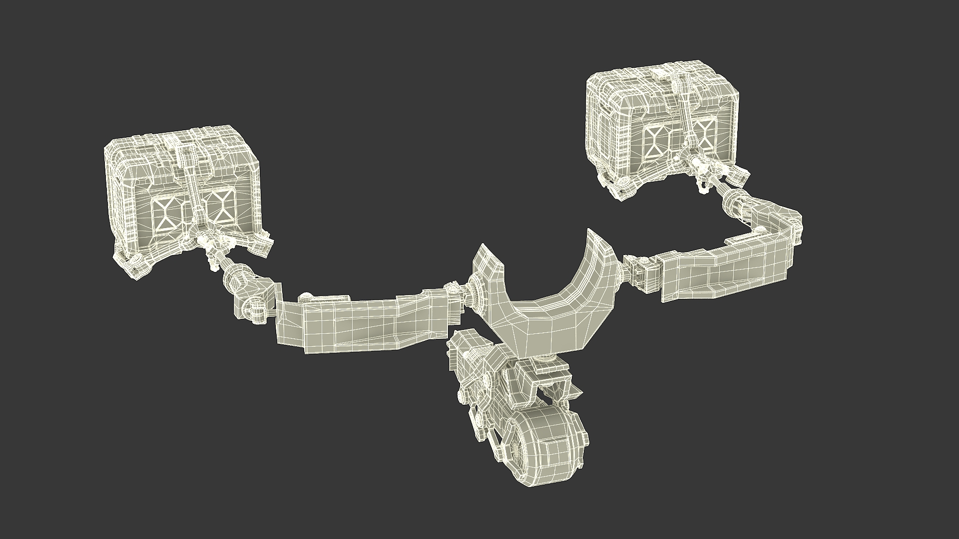 Futuristic Robotic Arm With Sci-Fi Storage Crates 3D Model - TurboSquid ...