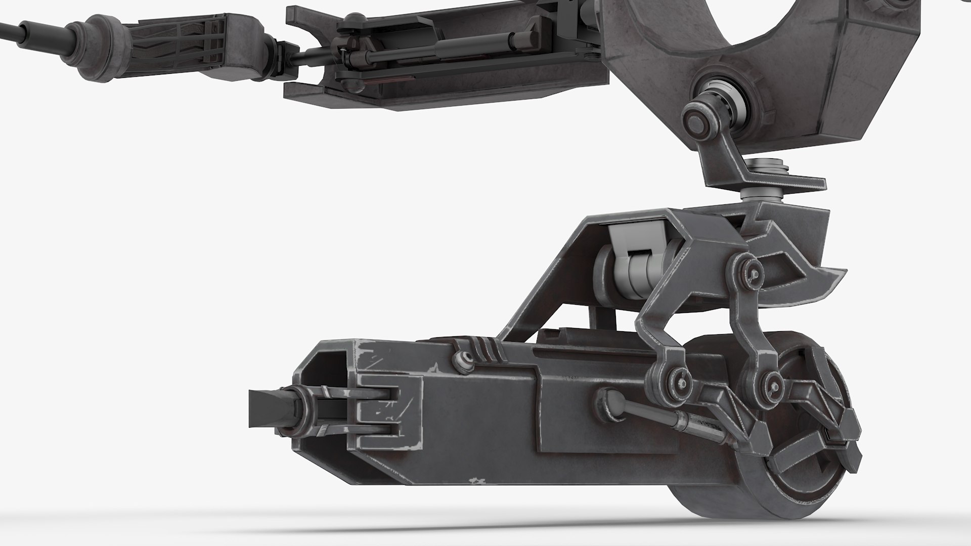 Futuristic Robotic Arm With Sci-Fi Storage Crates 3D Model - TurboSquid ...