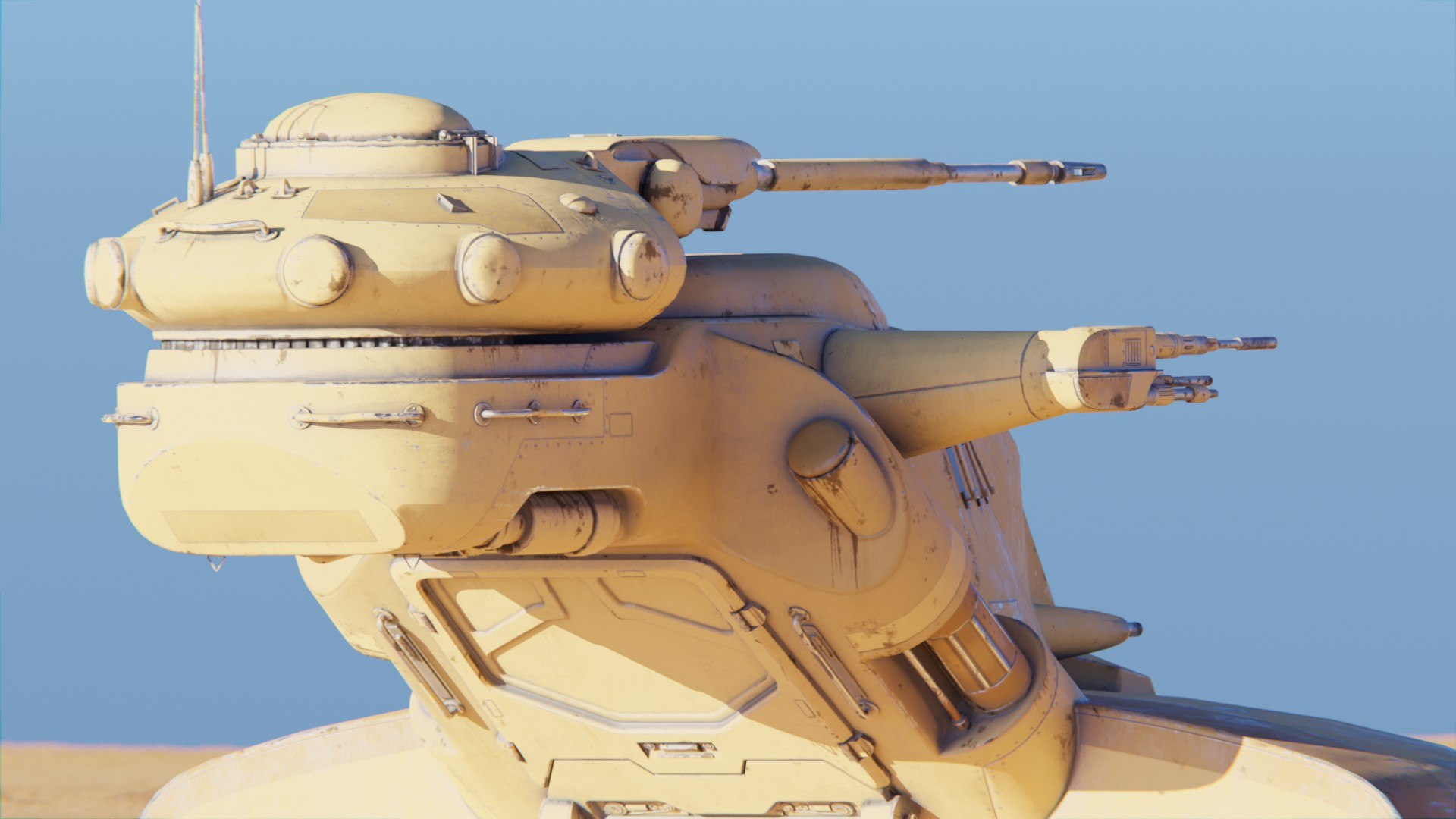 3D Star Wars AAT - TurboSquid 2325709