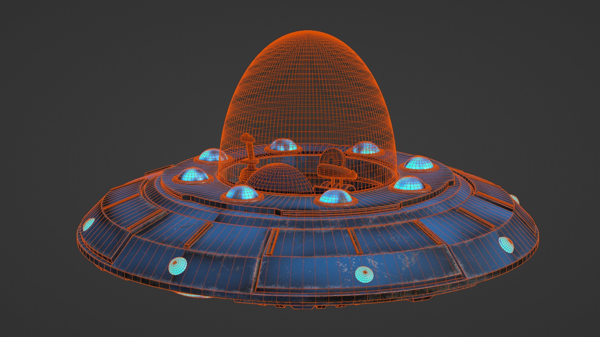 Free UFO Spaceship 3D - TurboSquid 1962671