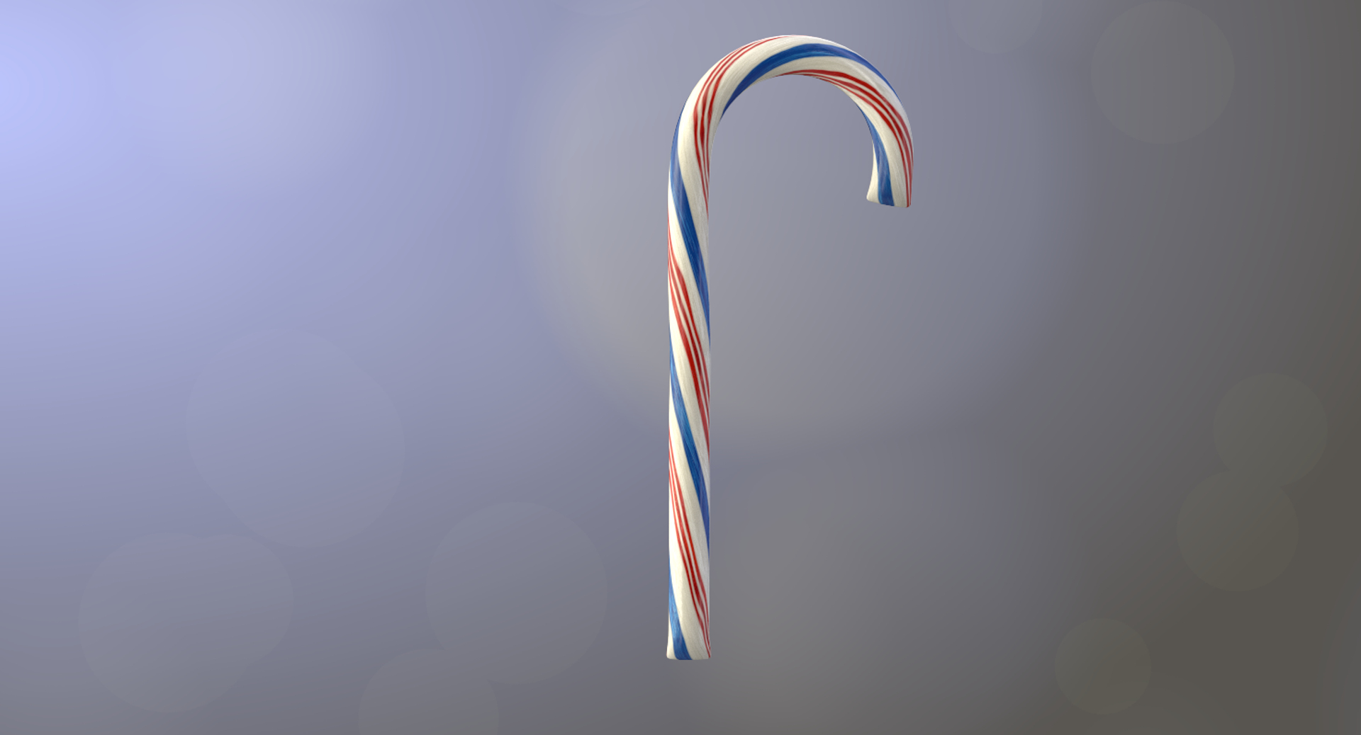 Realistic Candy Cane Color 3D Model - TurboSquid 1226501