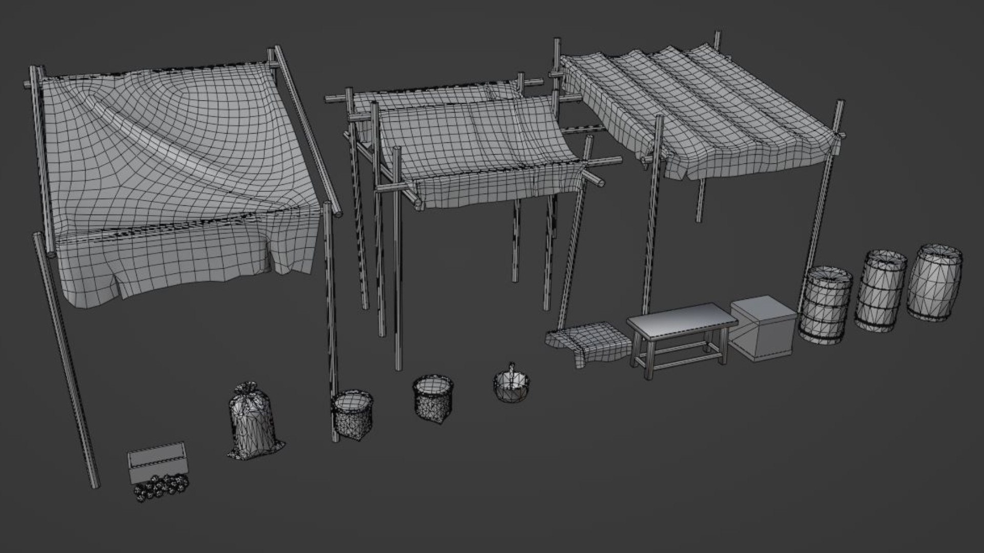 Roman Market Props Model - TurboSquid 2261016