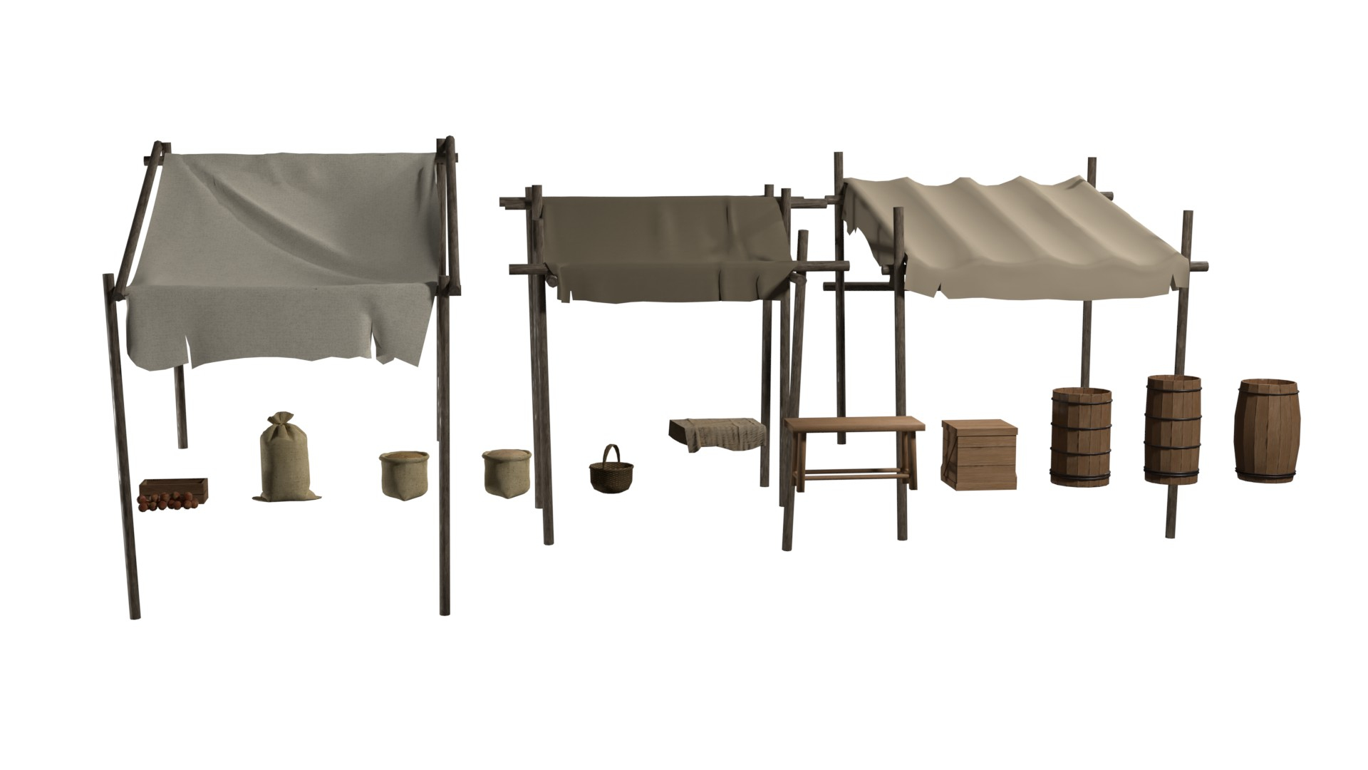 Roman Market Props Model - TurboSquid 2261016