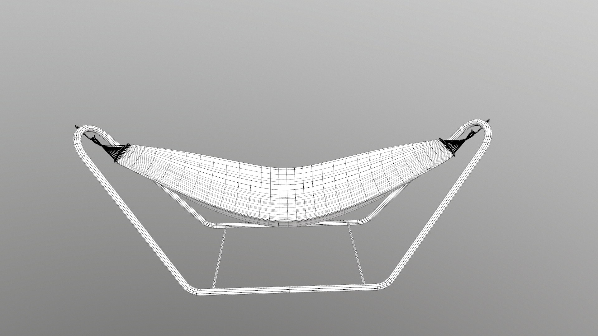 3D Model Hammock With Stand - TurboSquid 2113685
