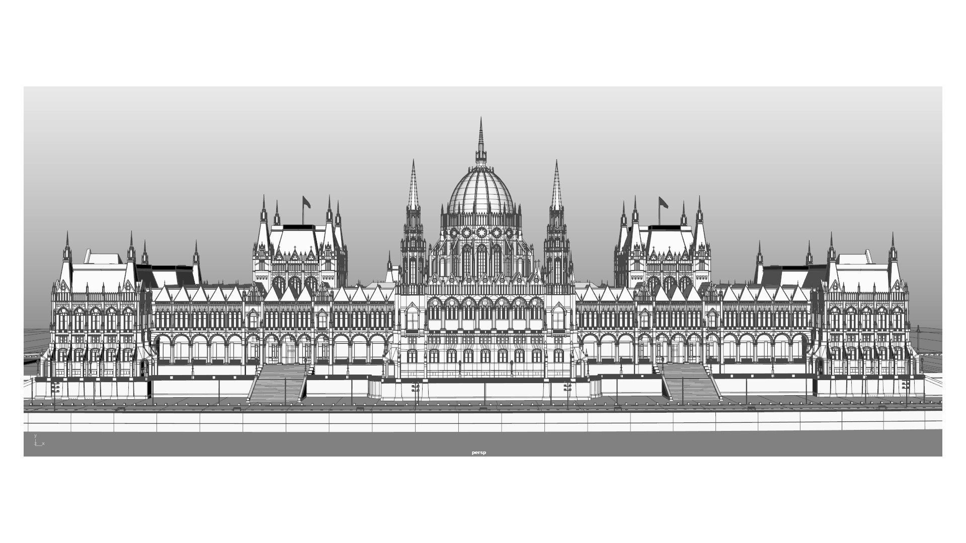 The Hungarian Parliament Building In Budapest. Gothic Palace Model ...