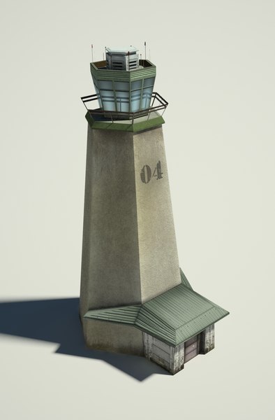 military tower 3d obj
