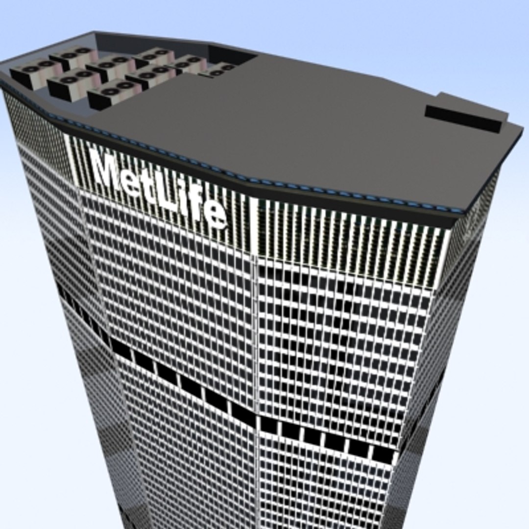 3d Metlife Center Buildings Model
