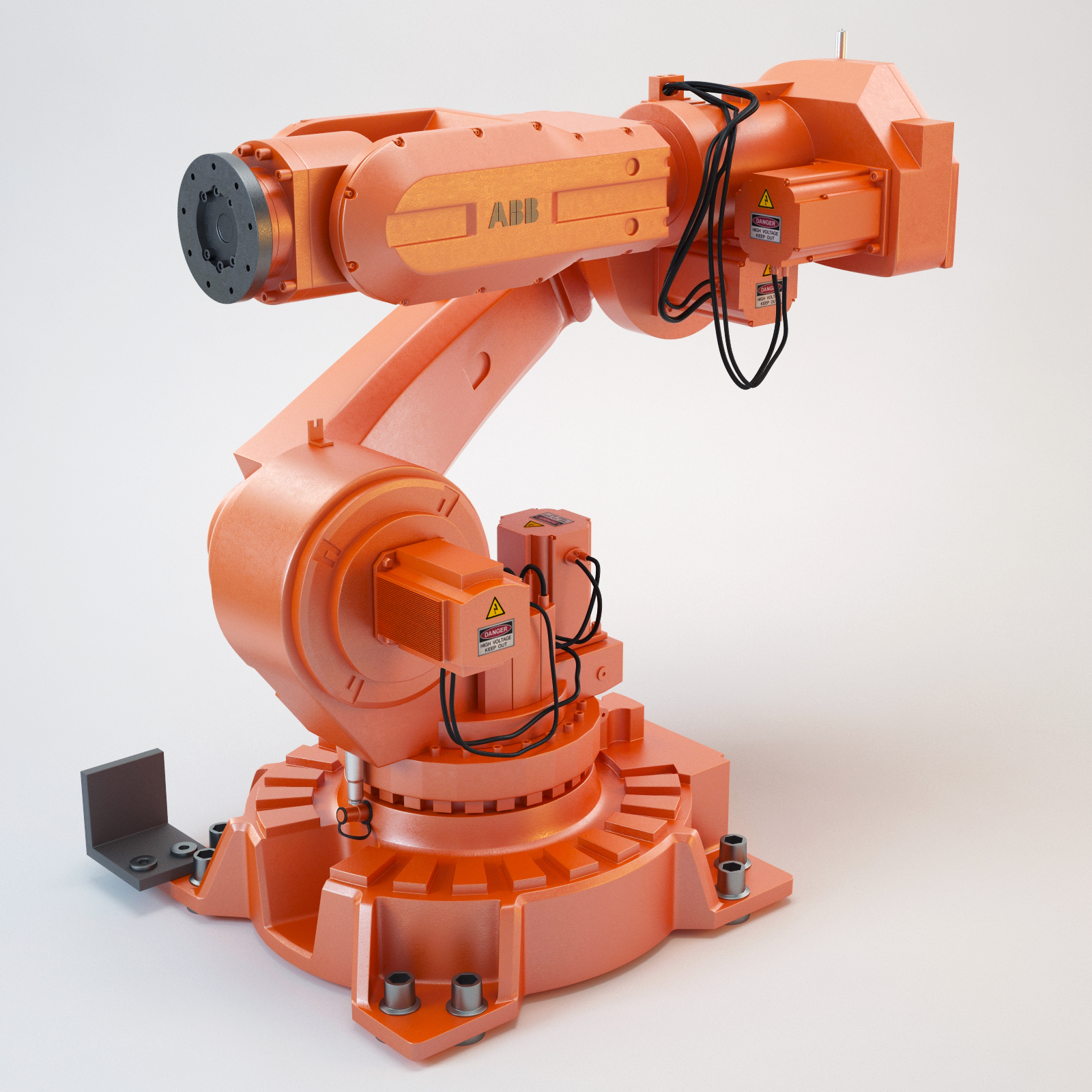 abb irb 6620 industrial robot 3d model